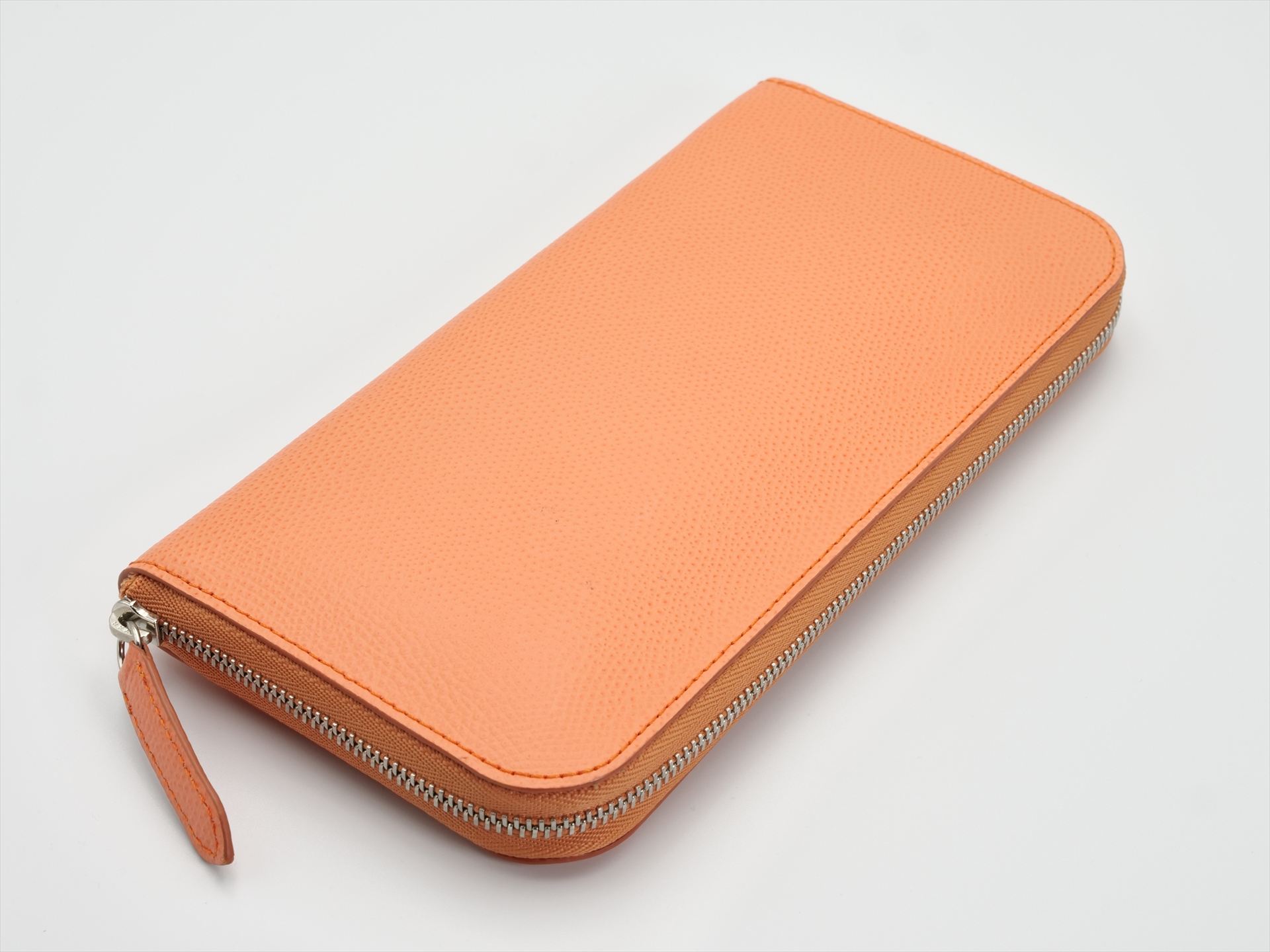 ELLIOT RHODES LONDON / PICCADILLY DAUPHIN ZIP ROUND PURSE MANDARIN